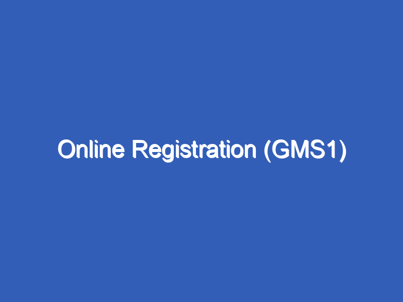 Online Registration (GMS1) - Nettleham Medical Practice